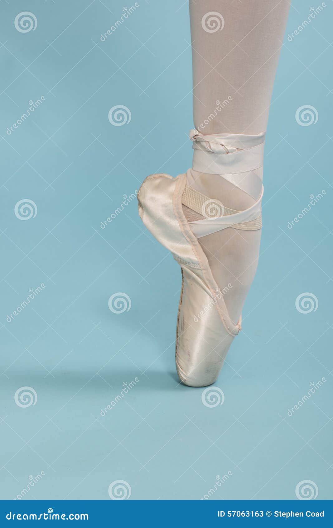 Ballet Dancer on Pointe stock image. Image of dancer - 57063163