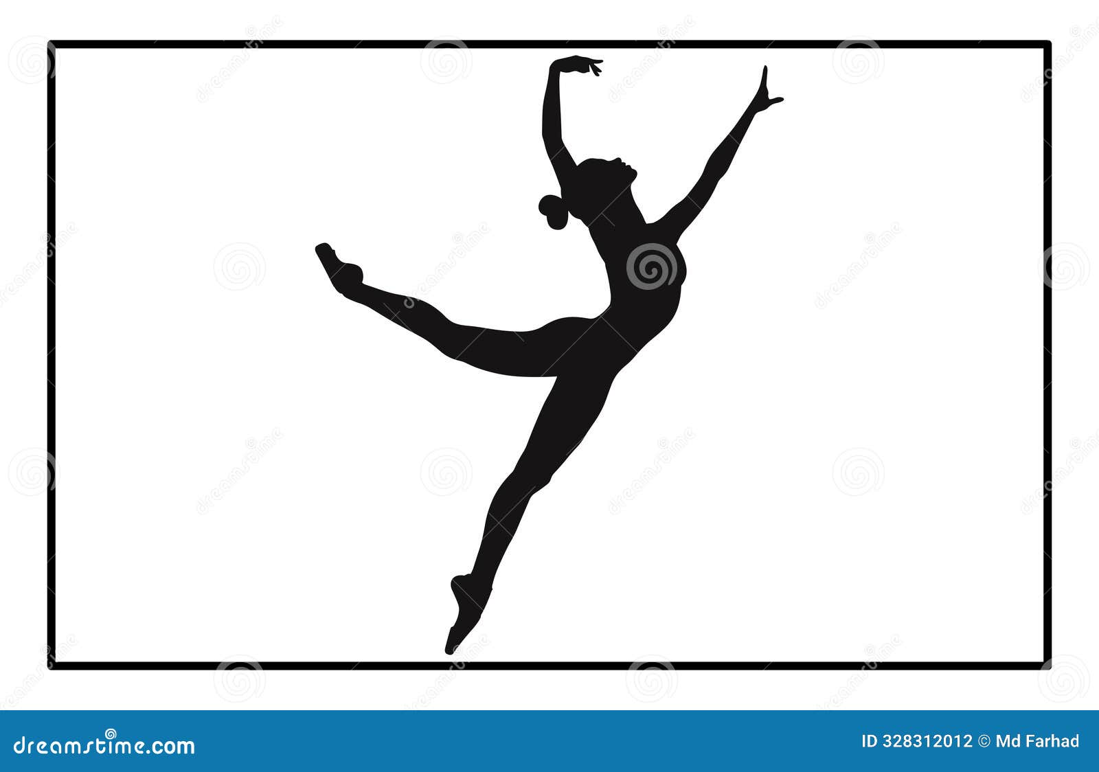 Ballet Dancer Pose - Graceful Dance Silhouette Illustration And Clipart ...
