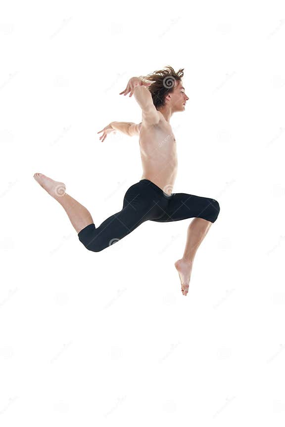 Ballet Dancer Practicing High Jumps Stock Photo - Image of cool, action ...