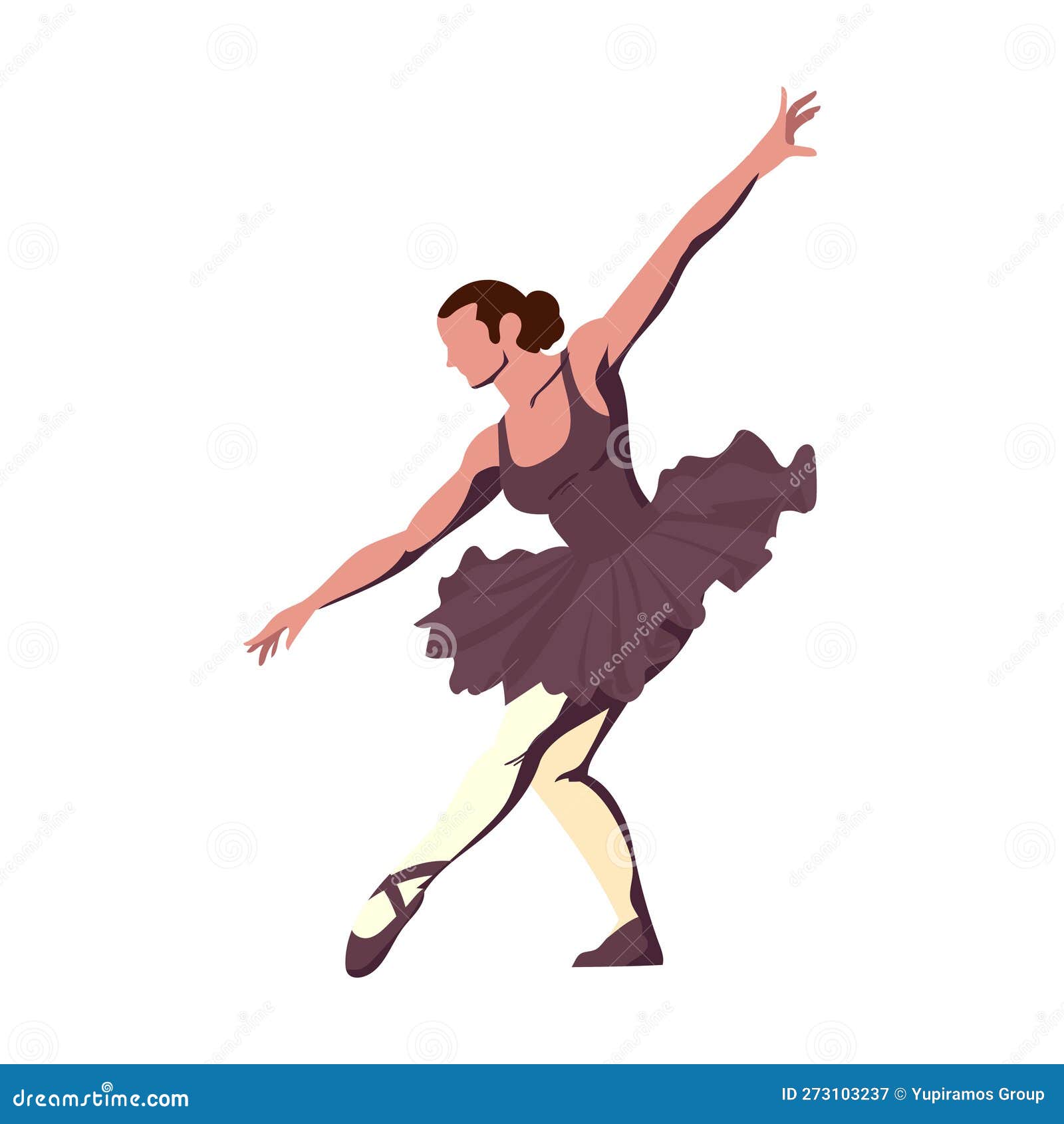 Ballet dancer vector stock vector. Illustration of dance - 273103237