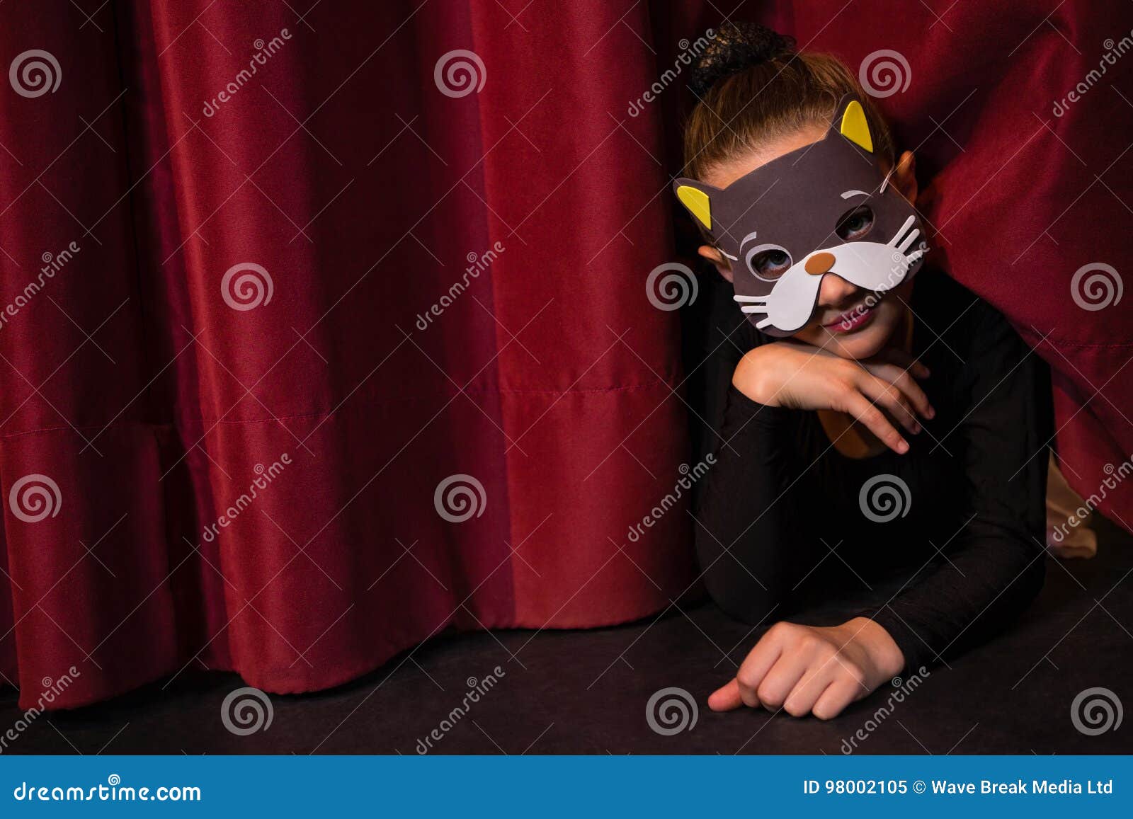 Ballet Dancer Wearing Mask Gesturing Stock Image - Image of flexibility ...