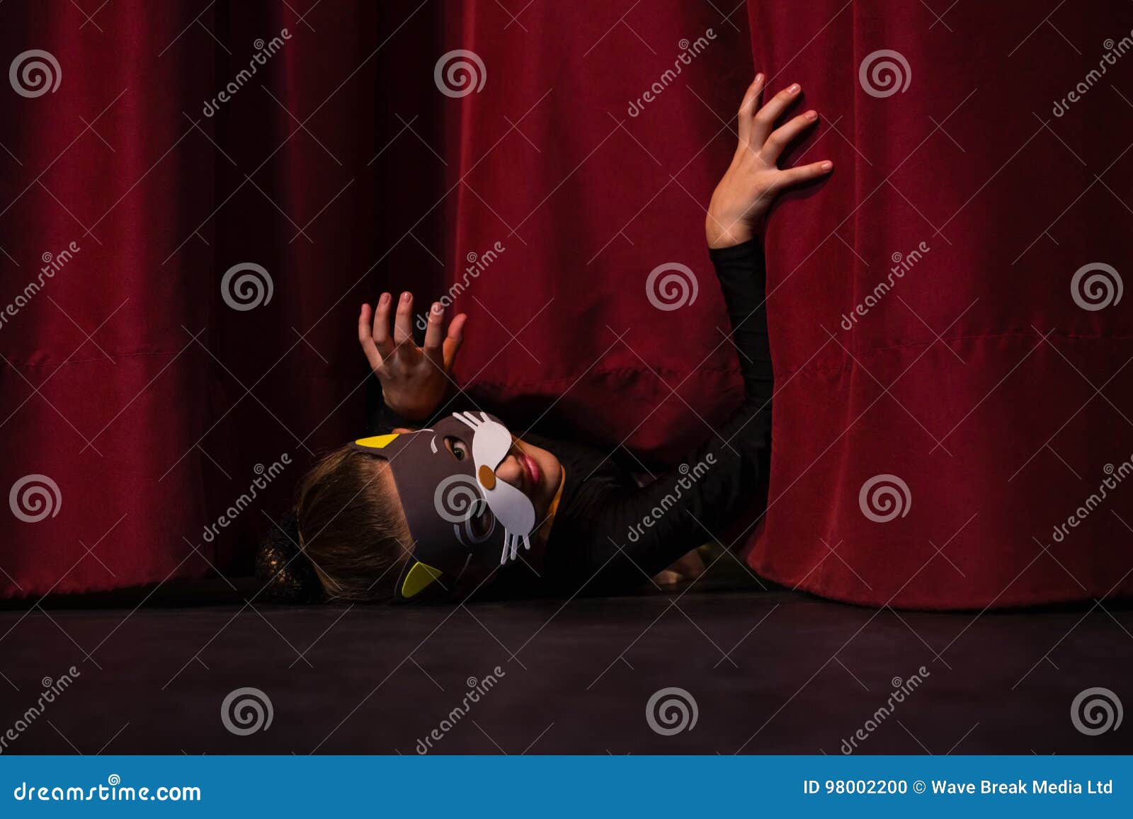 Ballet Dancer Wearing Mask Gesturing Stock Photo - Image of gesture ...