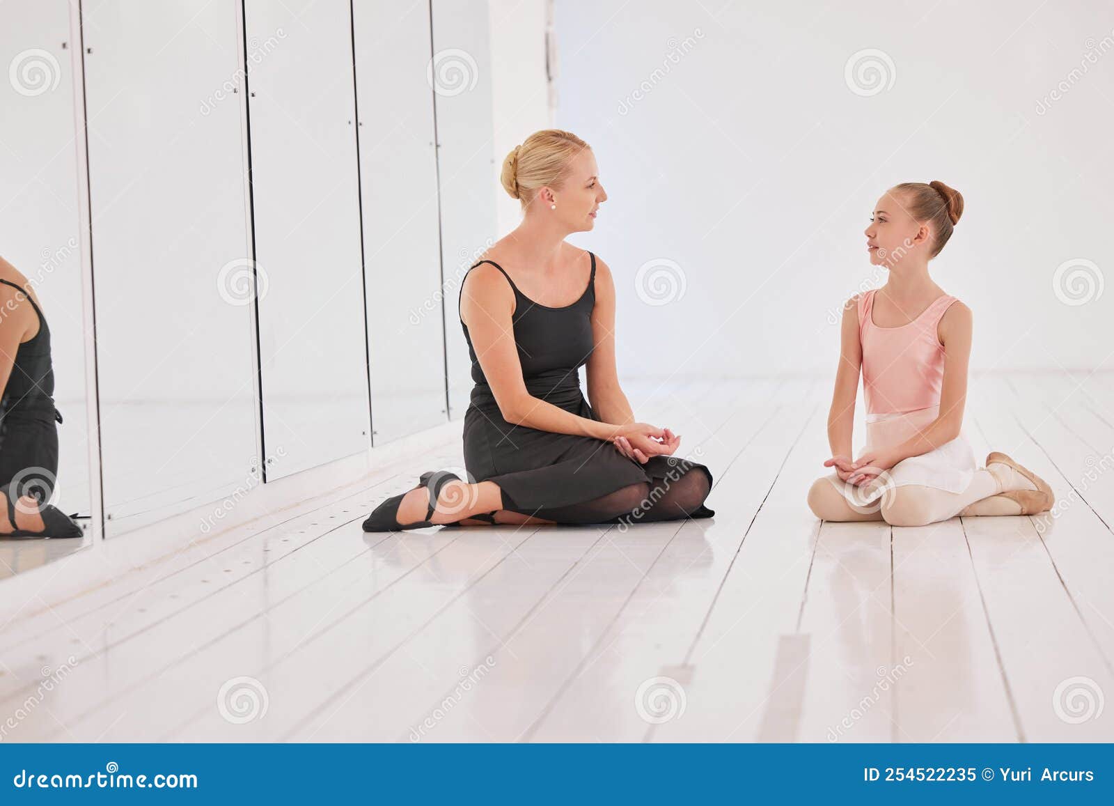 Ballet Education School Teacher Talking To Learning Student at ...