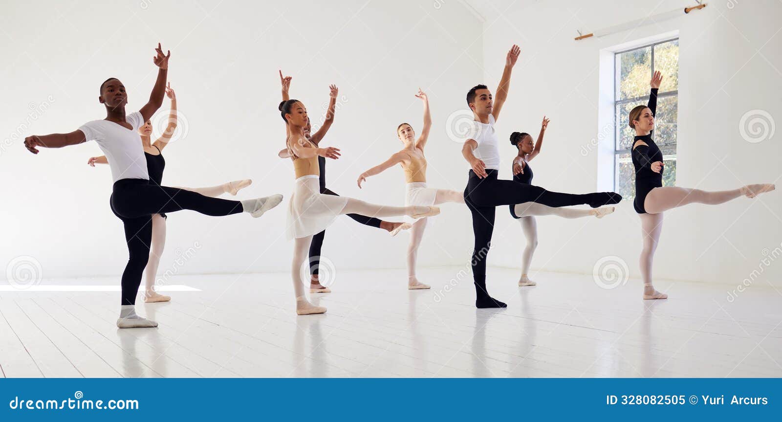 Ballet, Group and Dance Class with Balance Learning, Exercise and ...