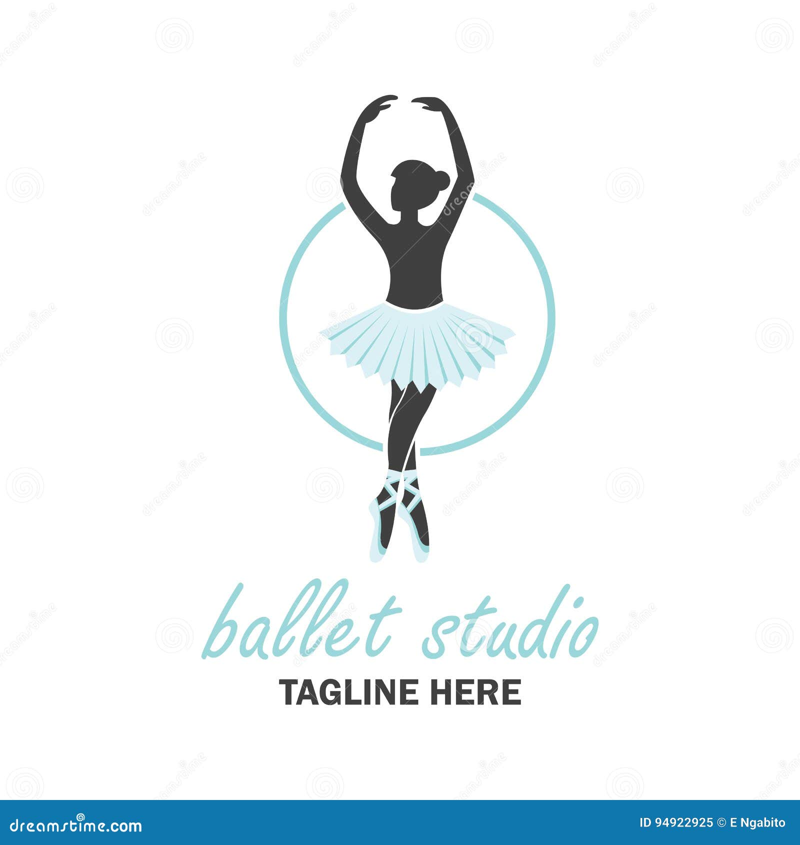 Ballet Logo for Ballet School. Vector Illustration Stock Vector ...