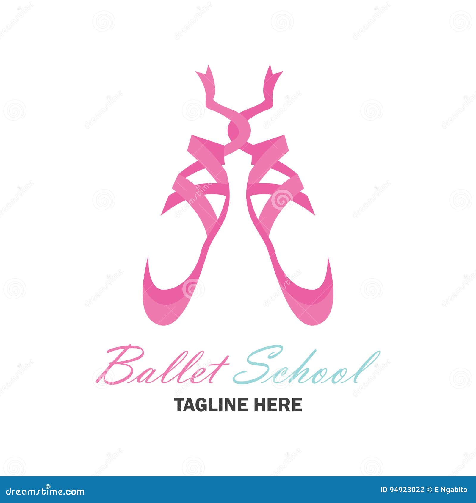 Ballet Logo for Ballet School. Vector Illustration Stock Vector ...