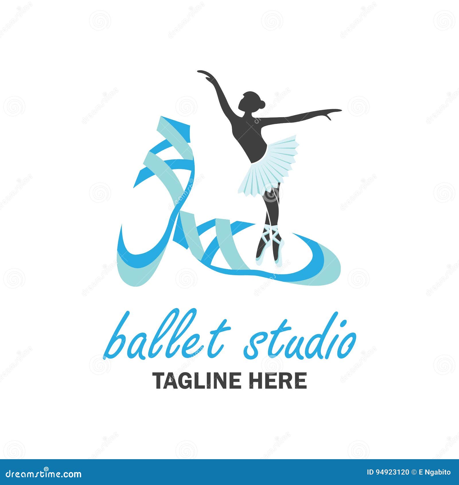 Ballet Logo for Ballet School. Vector Illustration Stock Vector ...