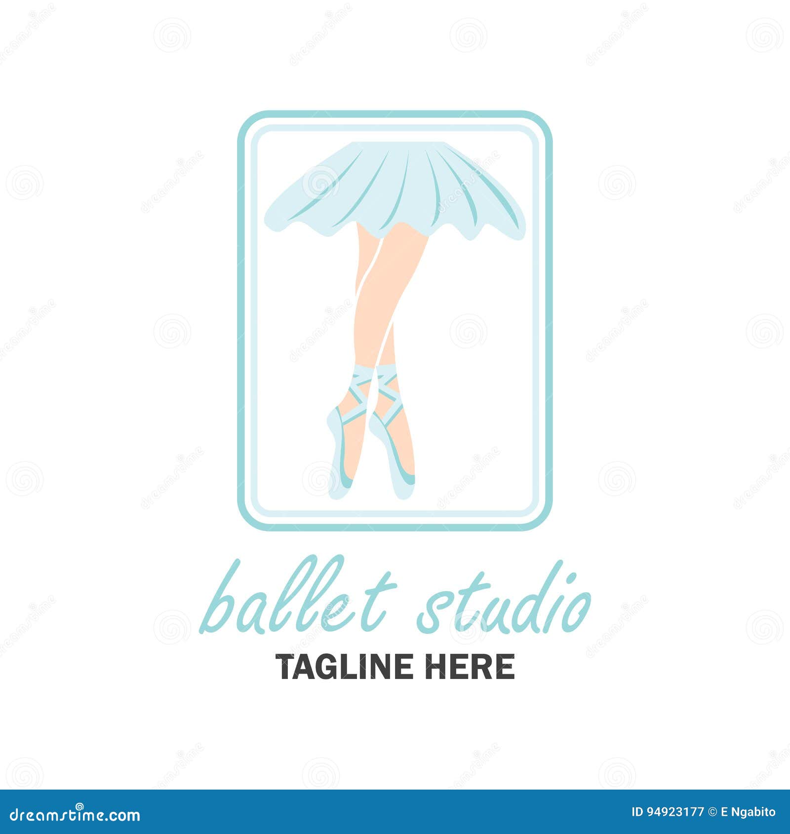 Ballet Logo for Ballet School. Vector Illustration Stock Vector ...