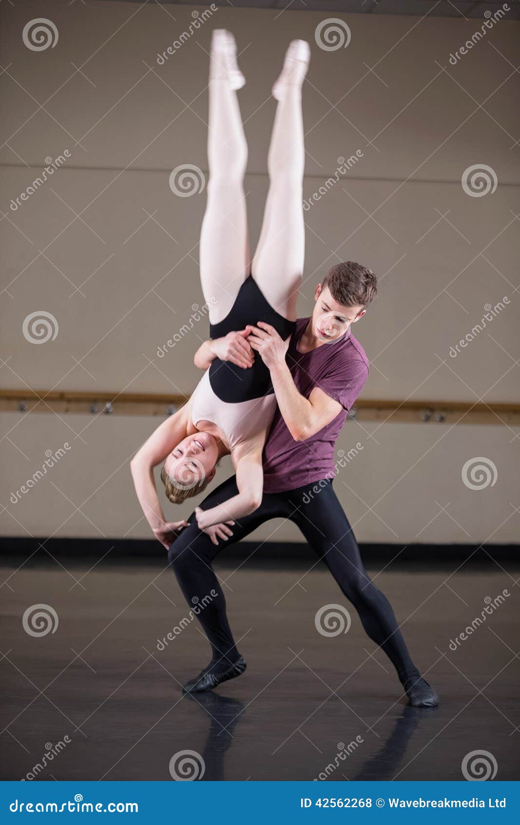 Ballet Partners Dancing Gracefully Together Stock Photo - Image of ...