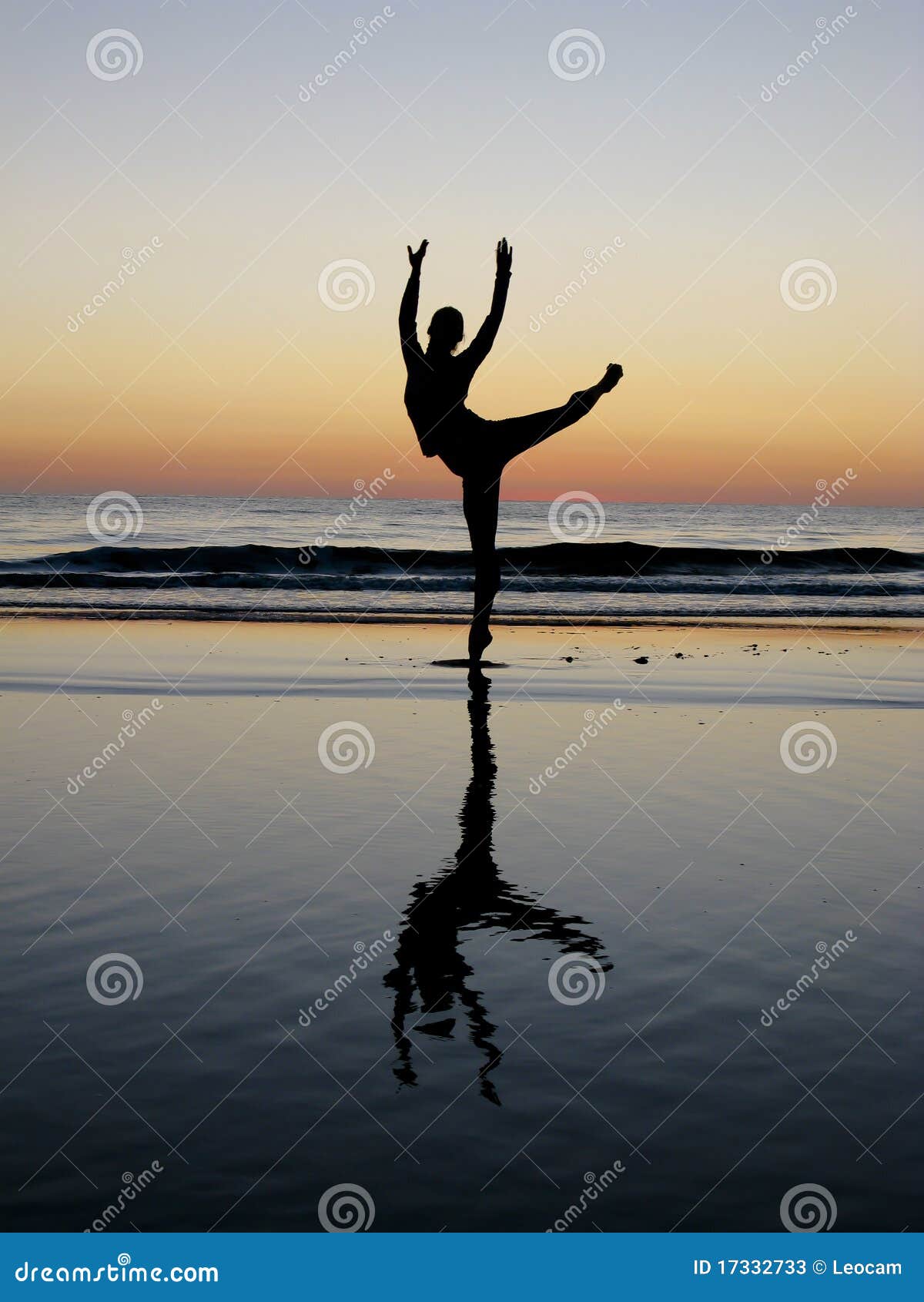 Ballet Posing in the Sunset Stock Image - Image of freedom, ballet ...