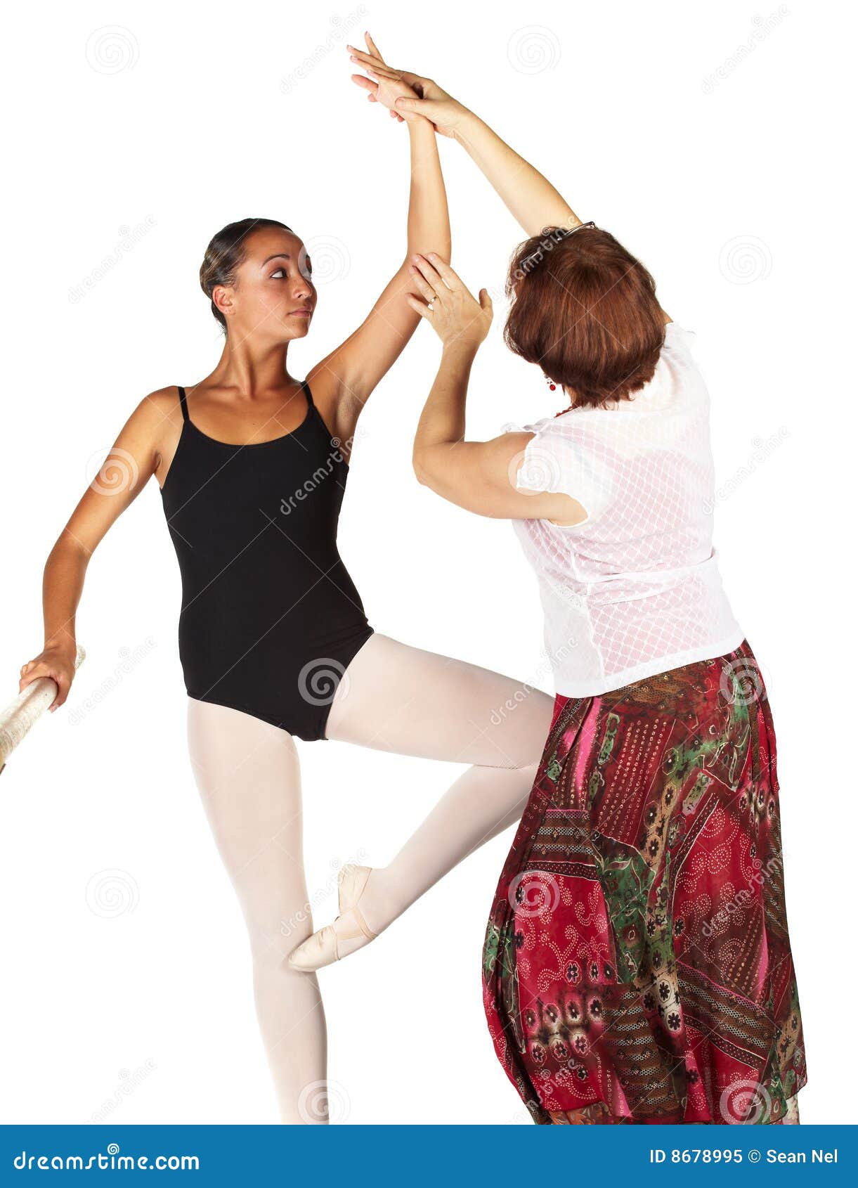 Ballet Steps stock image. Image of female, barre, dancing - 8678995