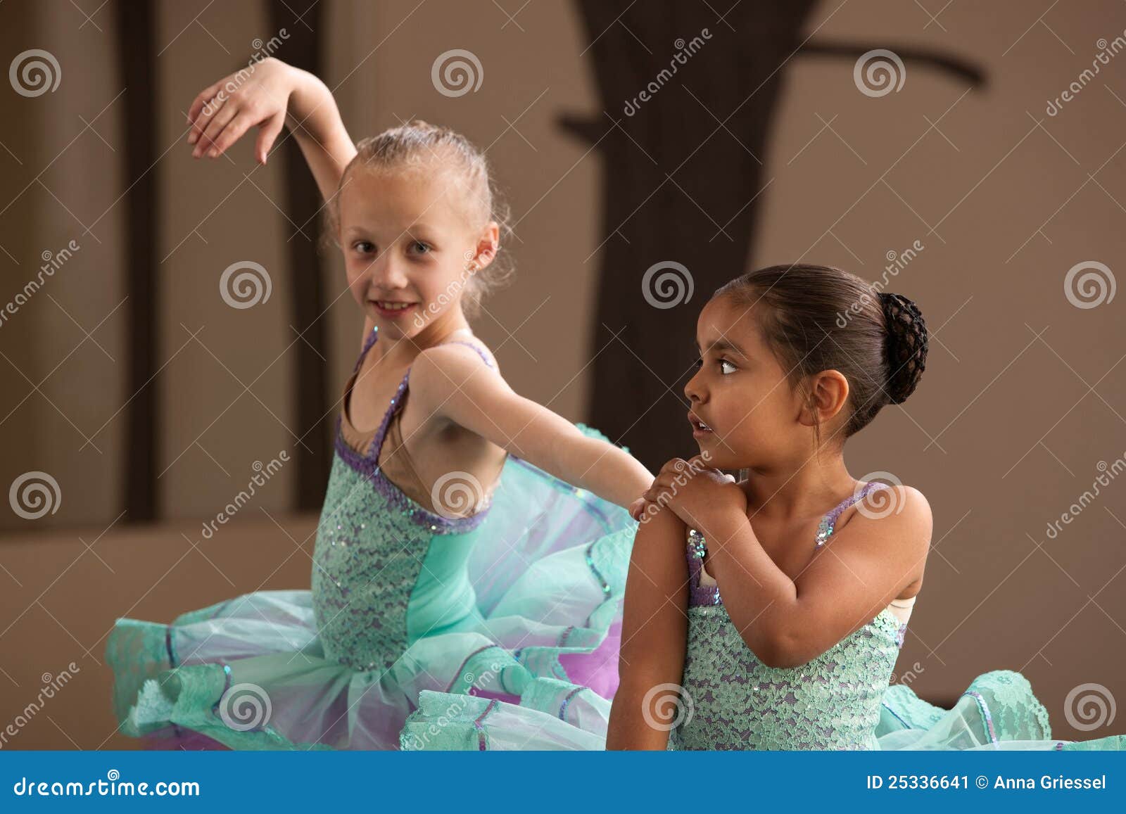 Ballet Students Helping Each Other Stock Image - Image of ballerina ...