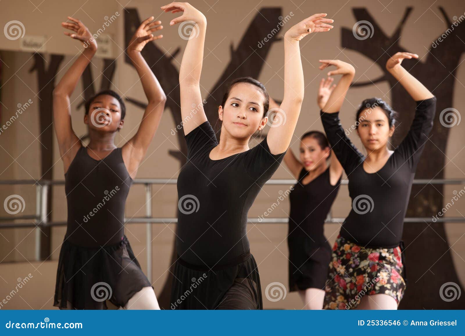 Ballet Students Practicing stock photo. Image of mixed - 25336546