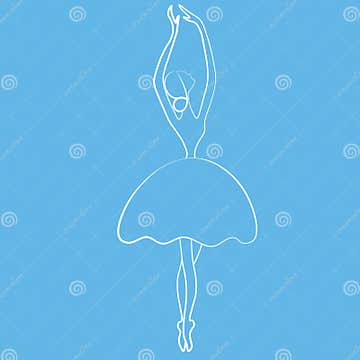 Ballet Stylized Symbol. Dance Icon Stock Vector - Illustration of ...