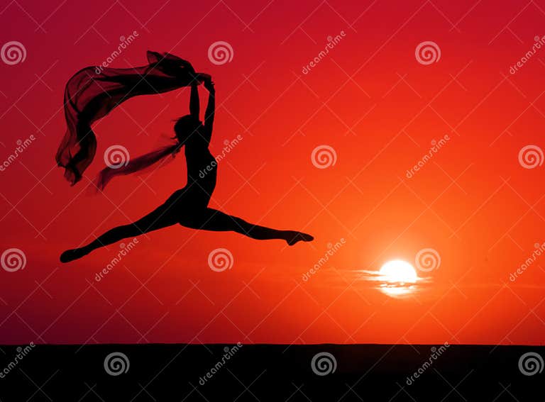 Ballet at Sunset stock photo. Image of ethereal, inspiration - 12648694