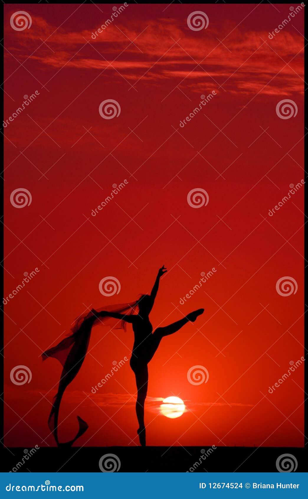 Ballet at Sunset stock photo. Image of girl, ethereal - 12674524