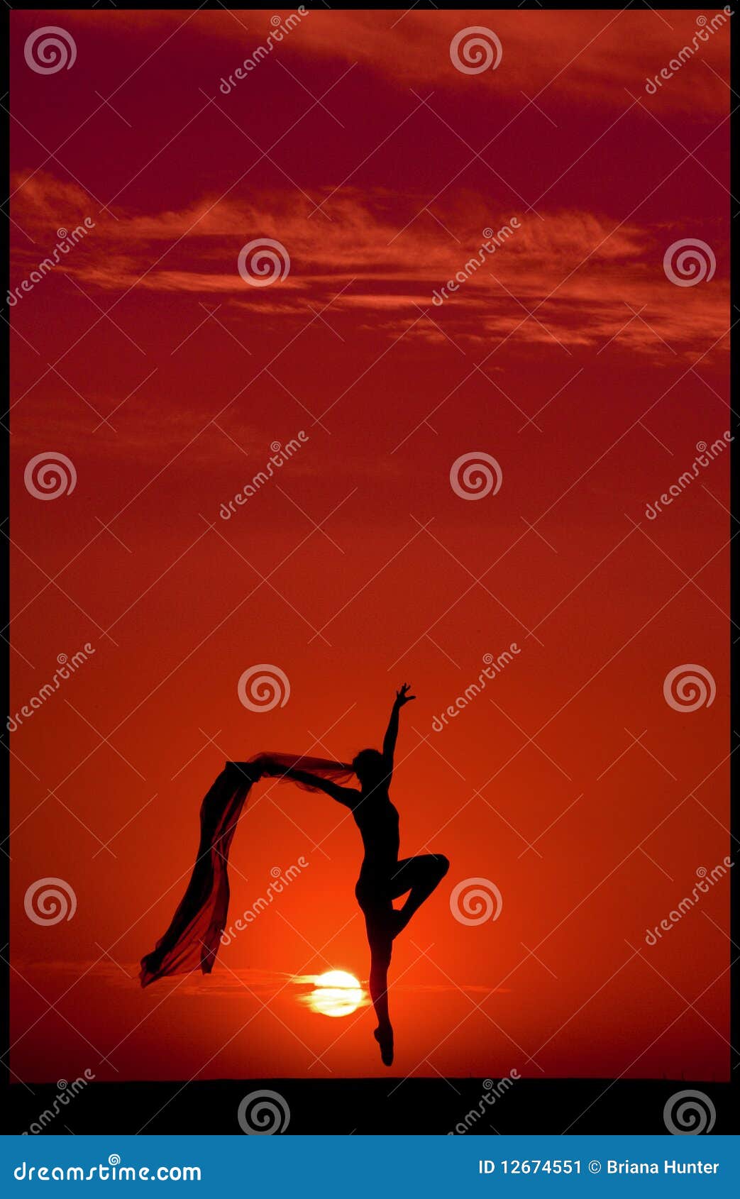 Ballet at Sunset stock image. Image of model, happy, ballet - 12674551