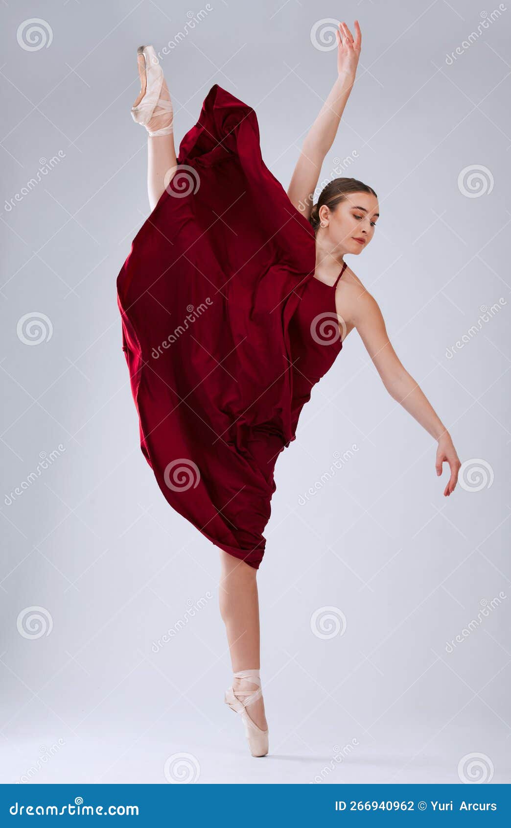 Ballet, Talent and Woman in Studio for Training, Creative Routine and ...