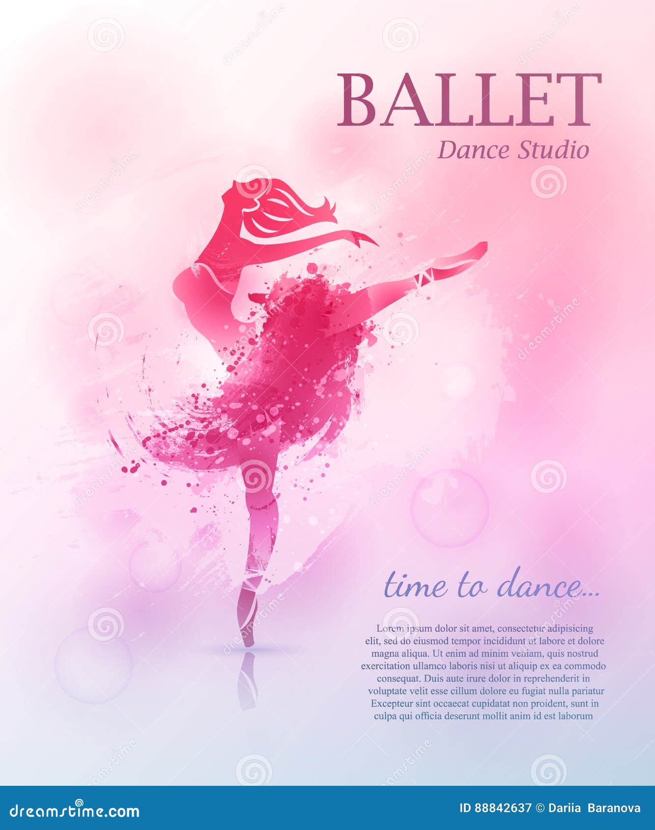 Ballettplakatdesign vektor abbildung. Illustration von ballett - 88842637