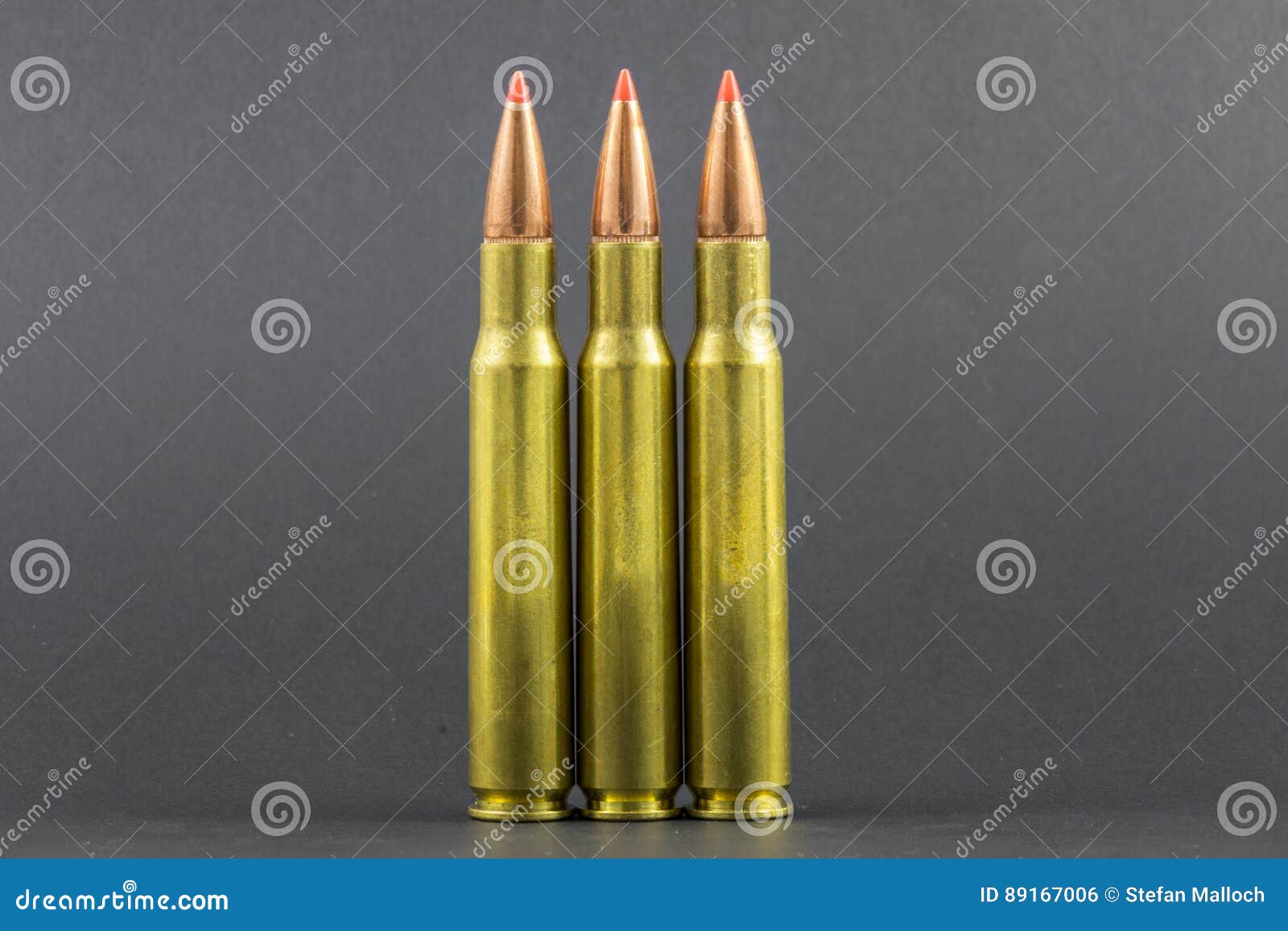 3 Rifle Rounds In A Row Royalty-Free Stock Photography | CartoonDealer ...