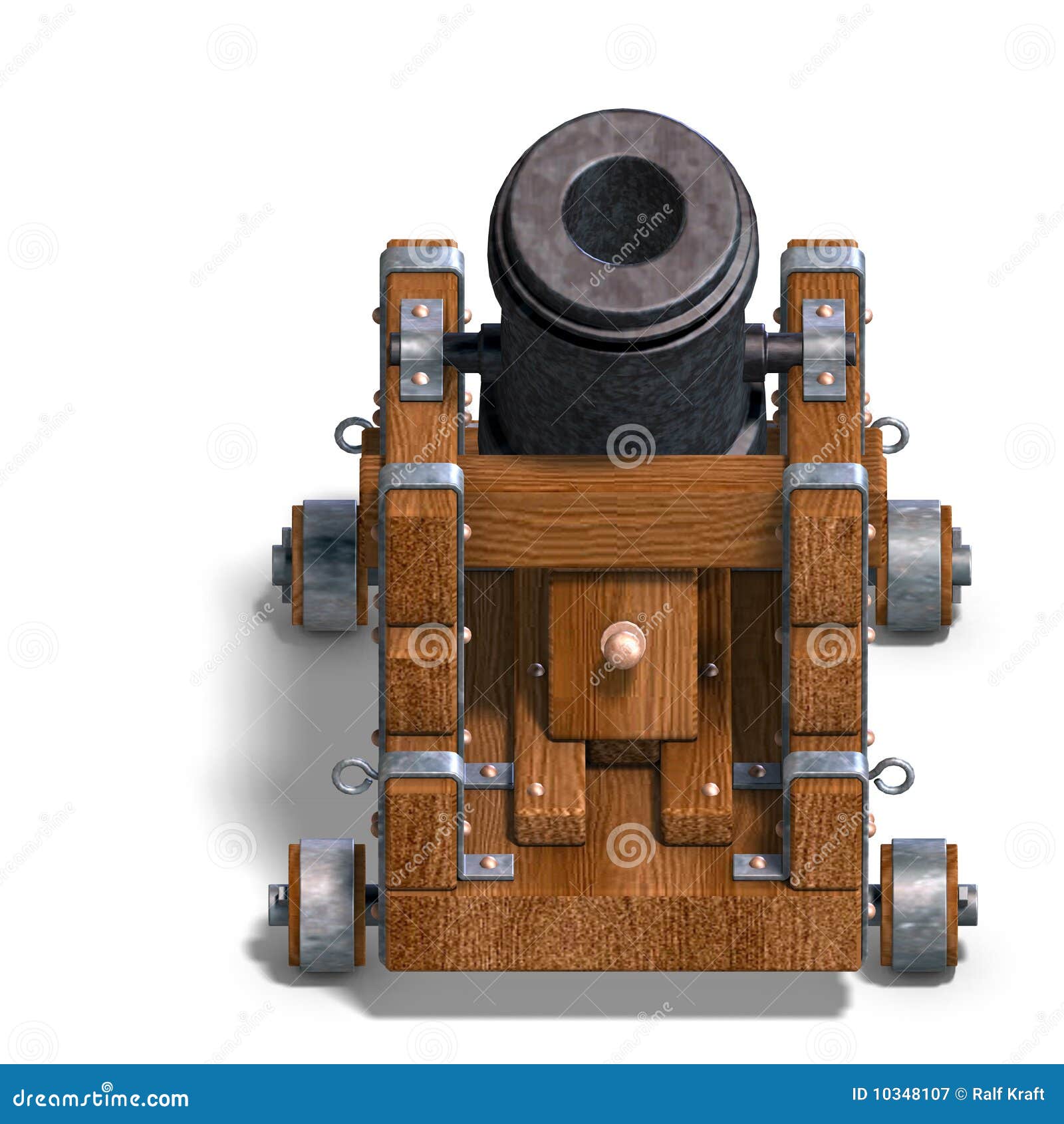 Ballistisch mortierkanon stock illustratie. Illustration of ...