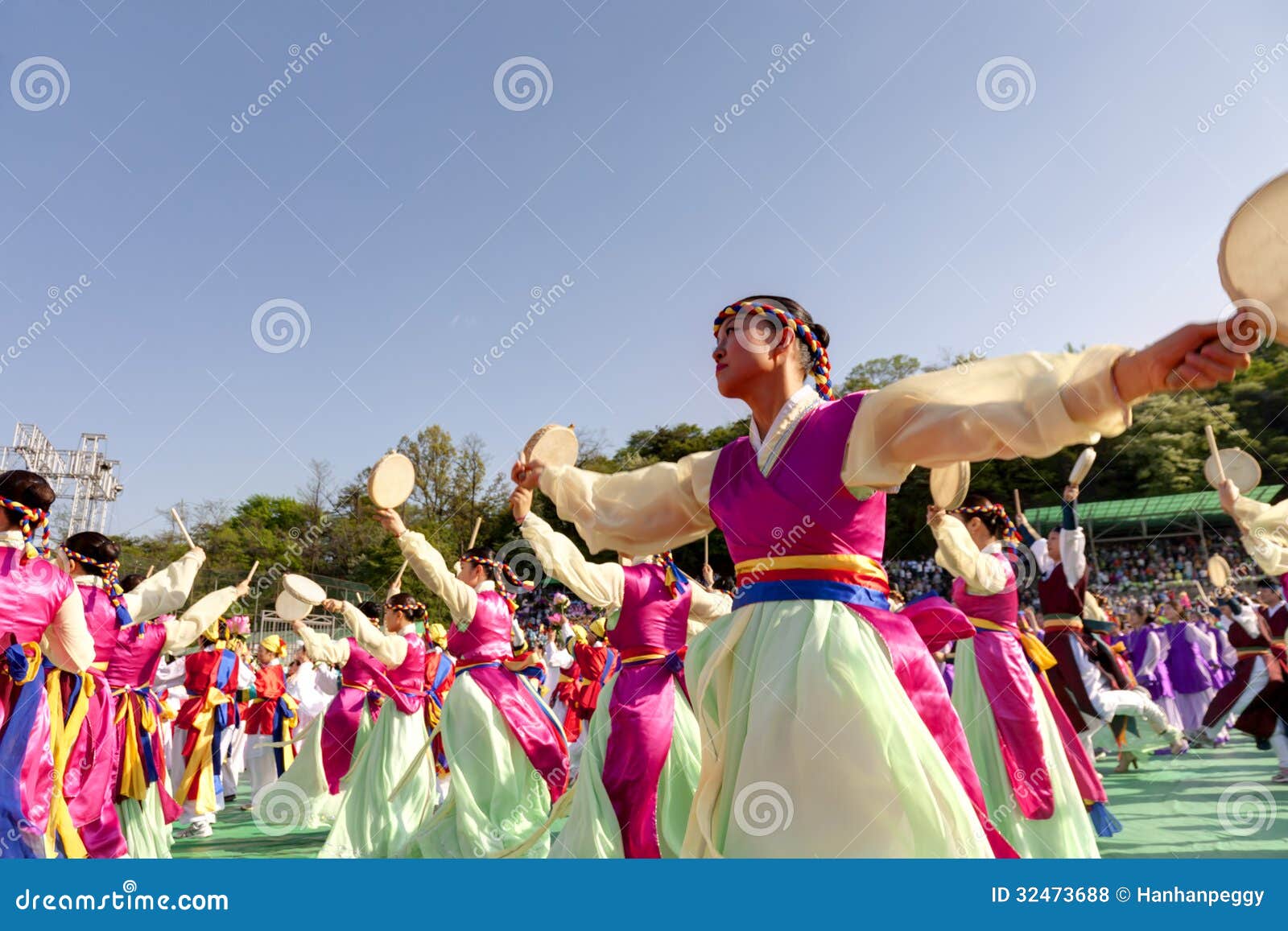 Ballo tradizionale coreano fotografia stock editoriale. Immagine di ...