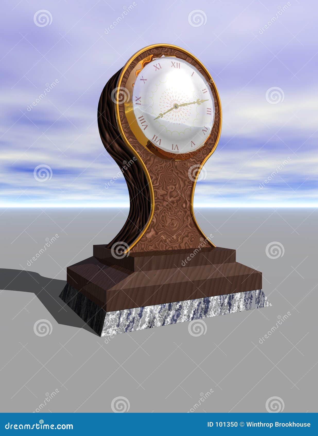 Ballon Clock stock illustration. Illustration of elapsing - 101350