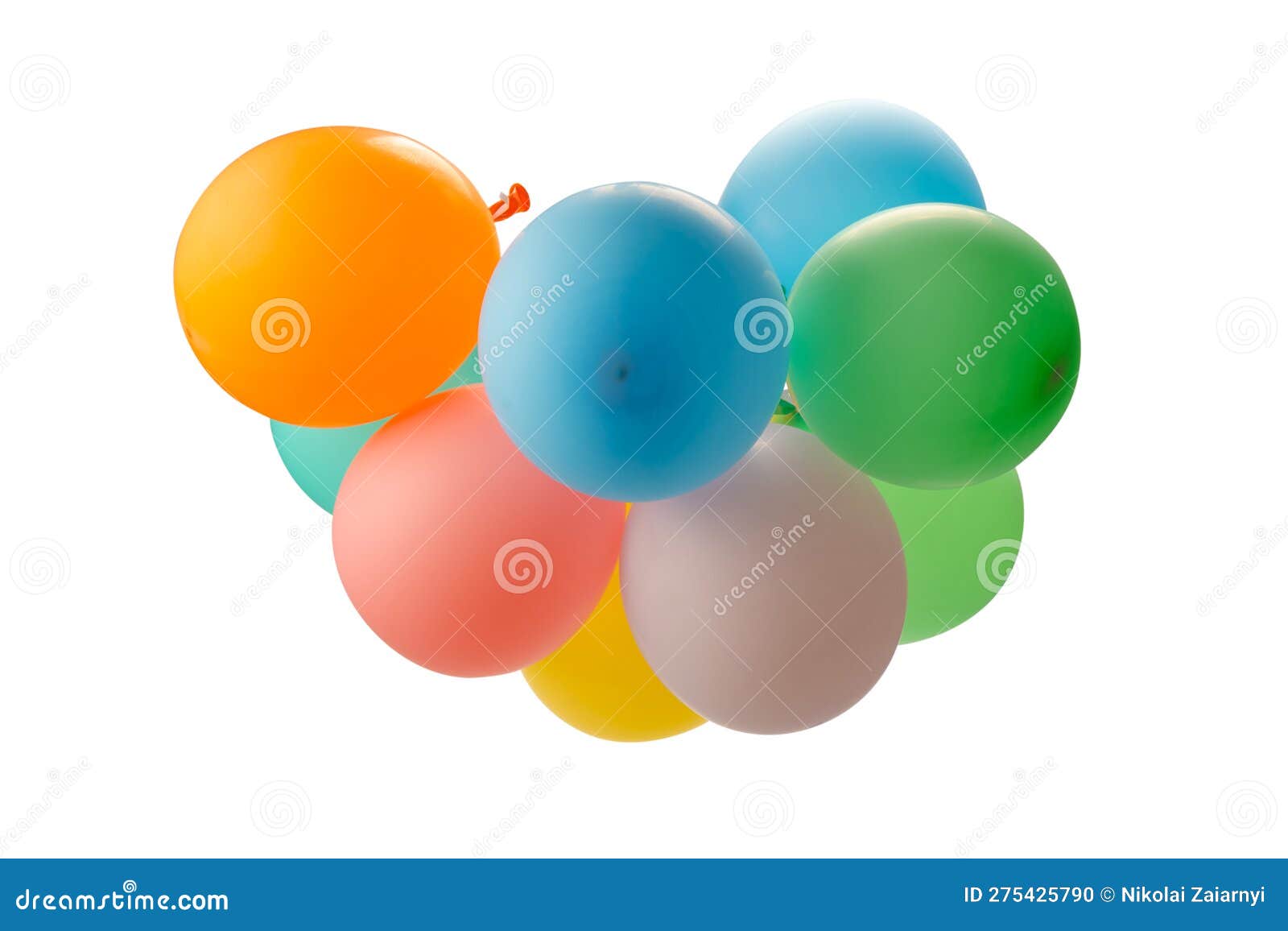 A Ballon Isolated on a White Background Stock Photo - Image of balloon ...