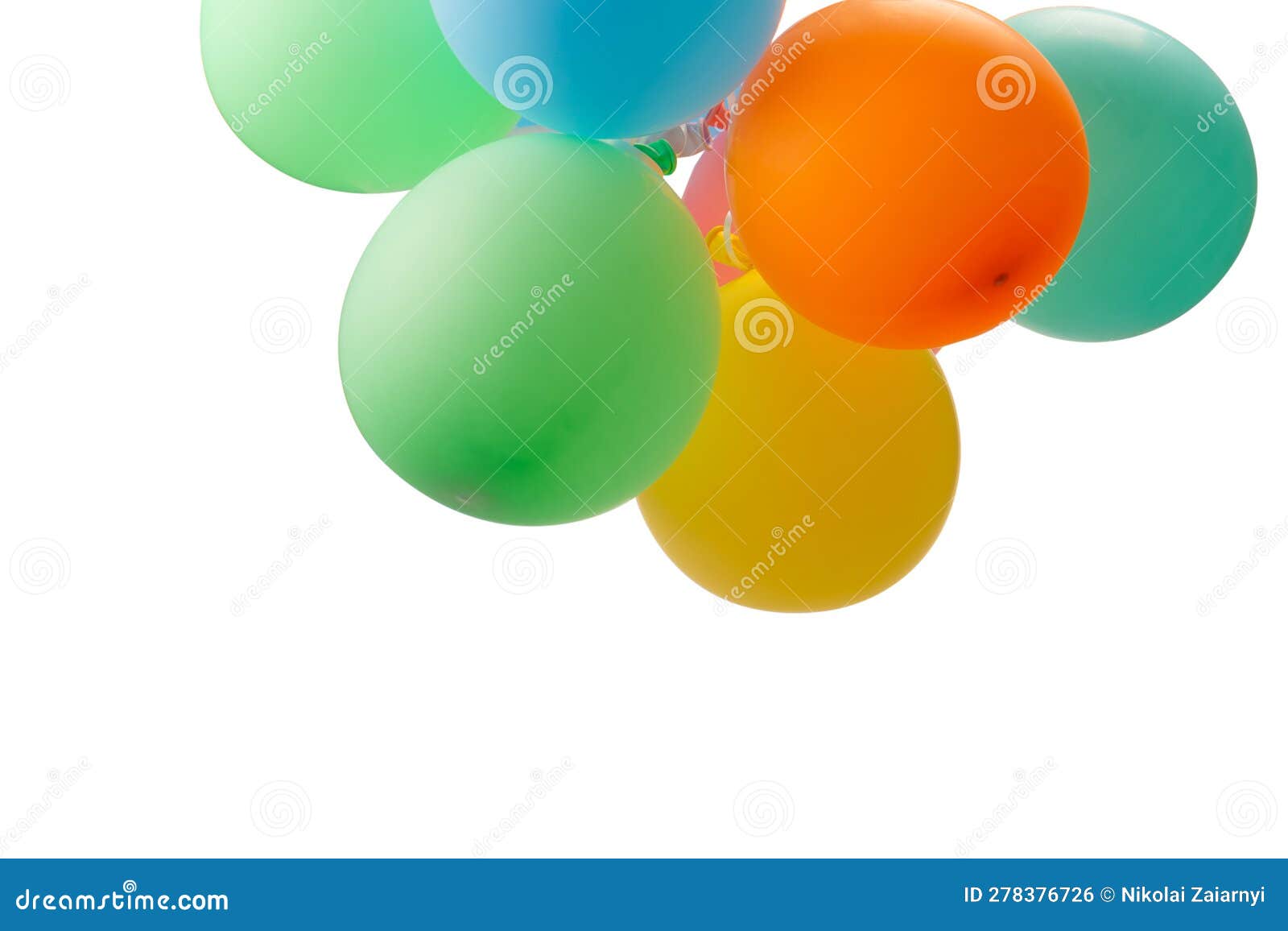 A Ballon Isolated on a White Background Stock Photo - Image of colorful ...