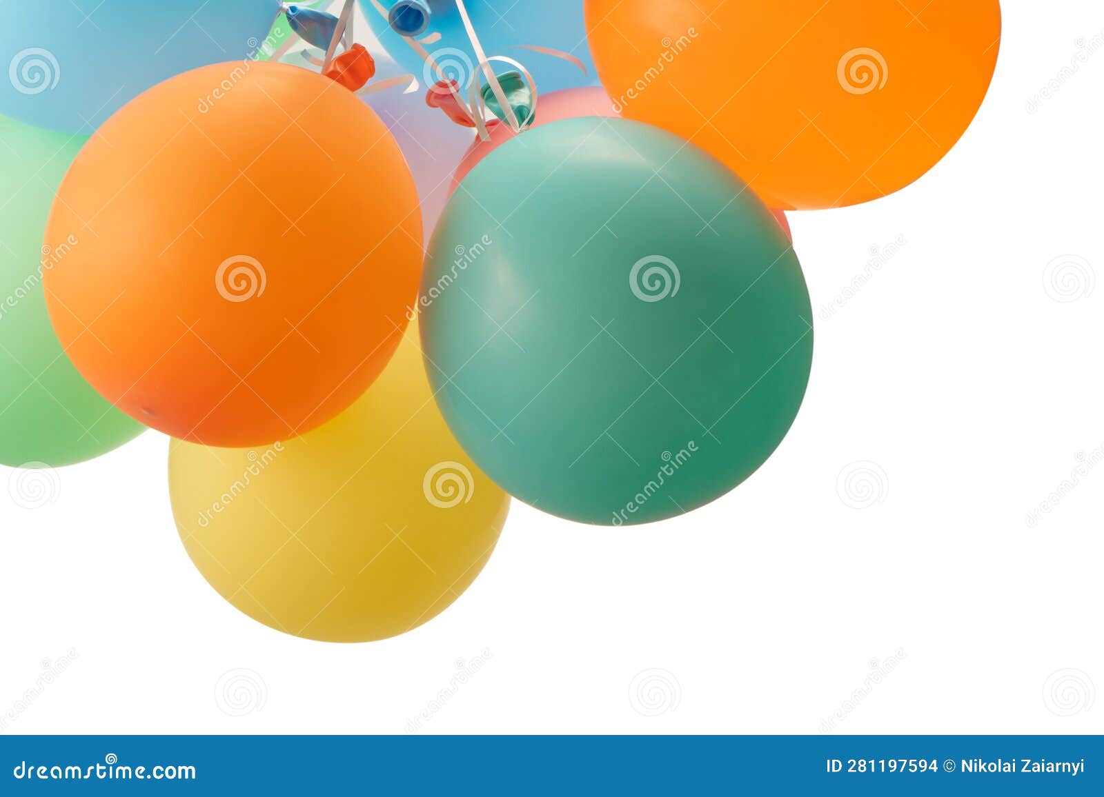 A Ballon Isolated on a White Background Stock Photo - Image of holiday ...