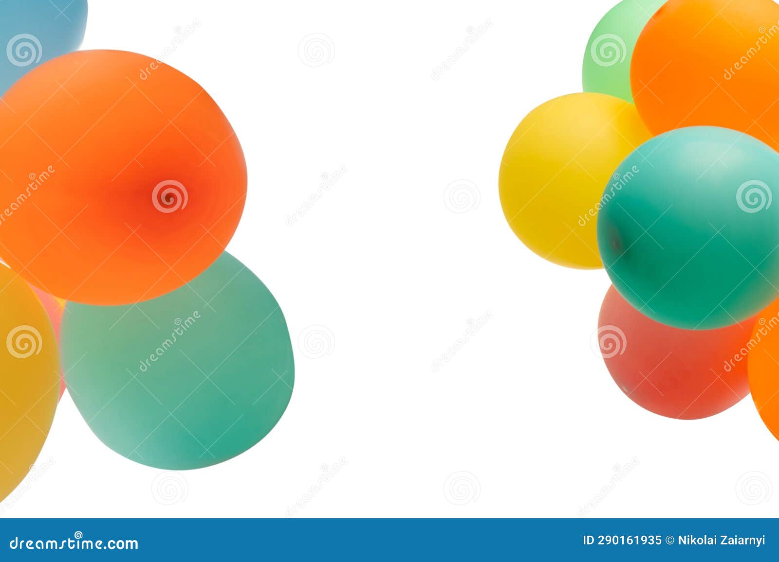 A Ballon Isolated on a White Background Stock Image - Image of birthday ...
