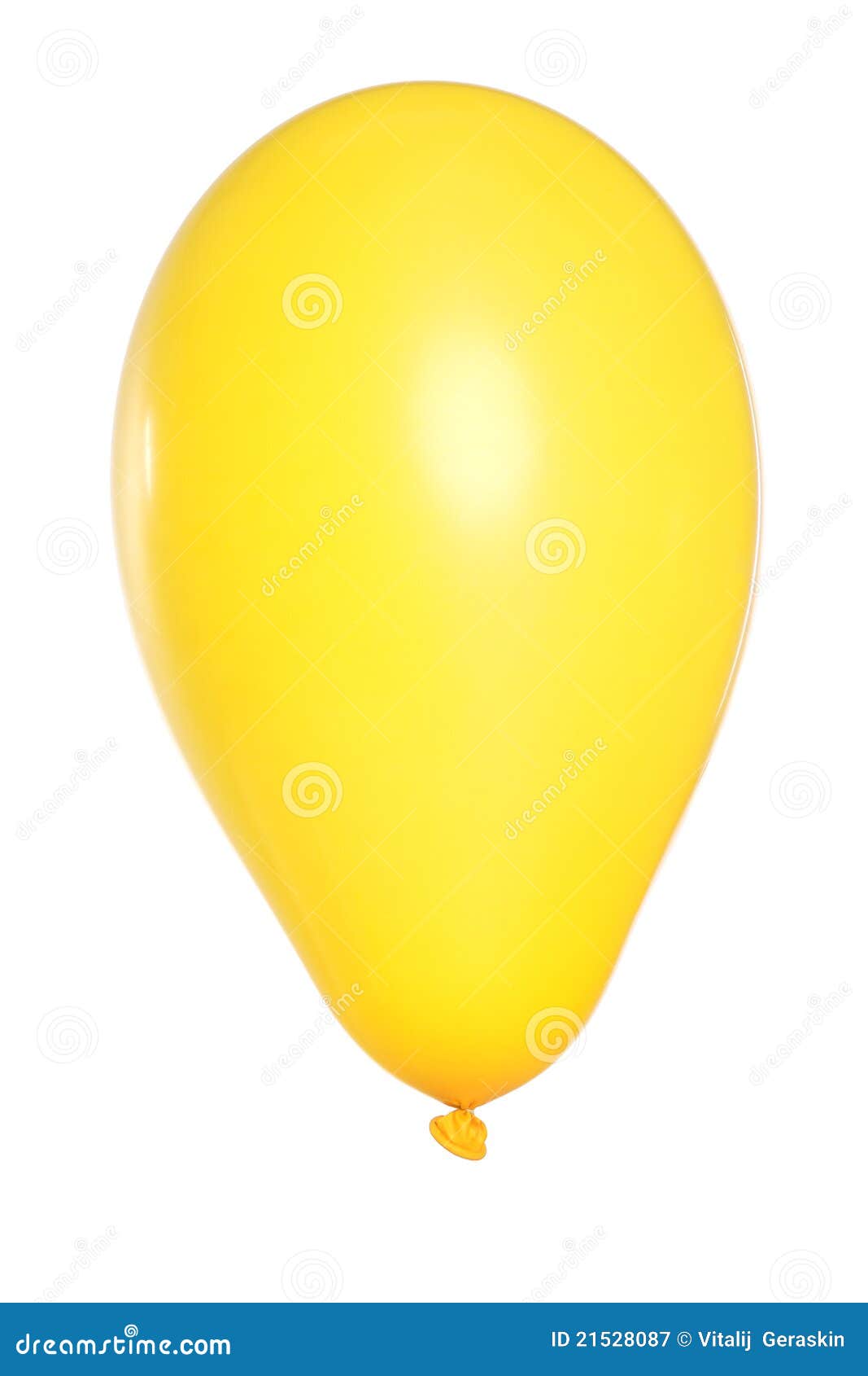 Ballon Jaune Sur Le Fond Blanc Image stock - Image du coloré ...