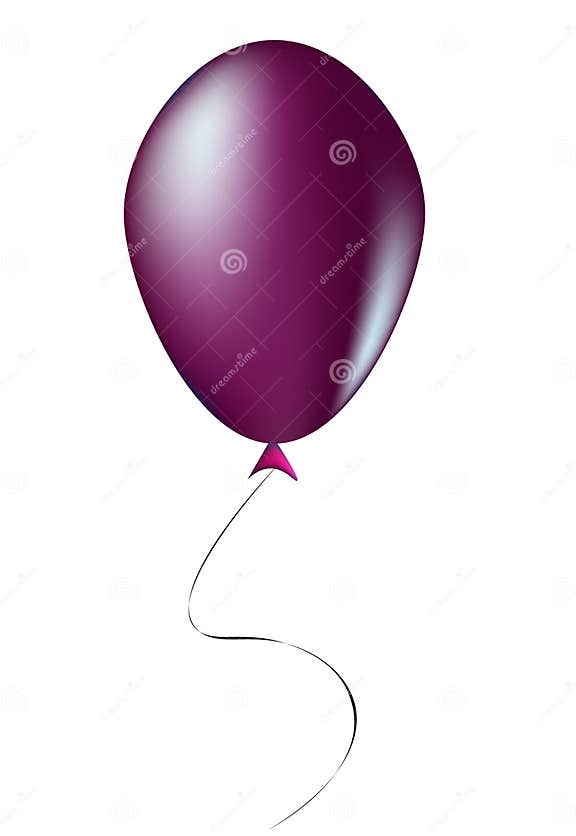 Ballon Violet - Illustration Illustration de Vecteur - Illustration du ...
