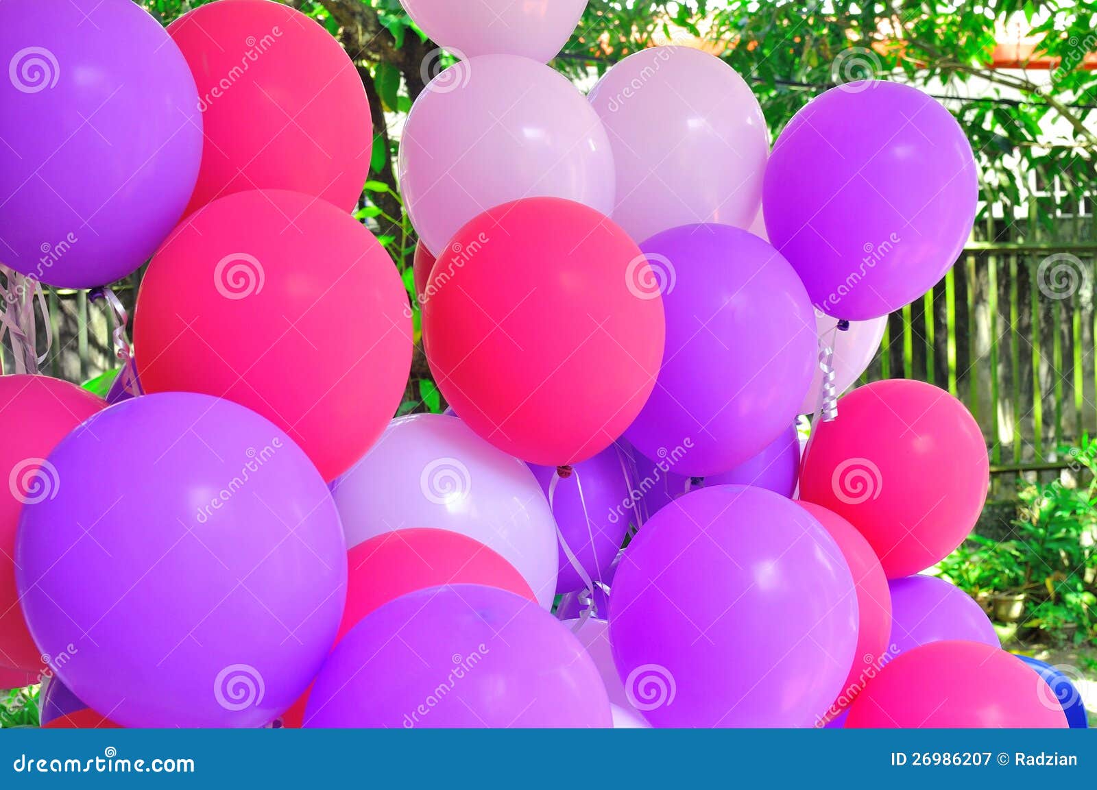 Ballons collage stock image. Image of ballon, colored - 26986207