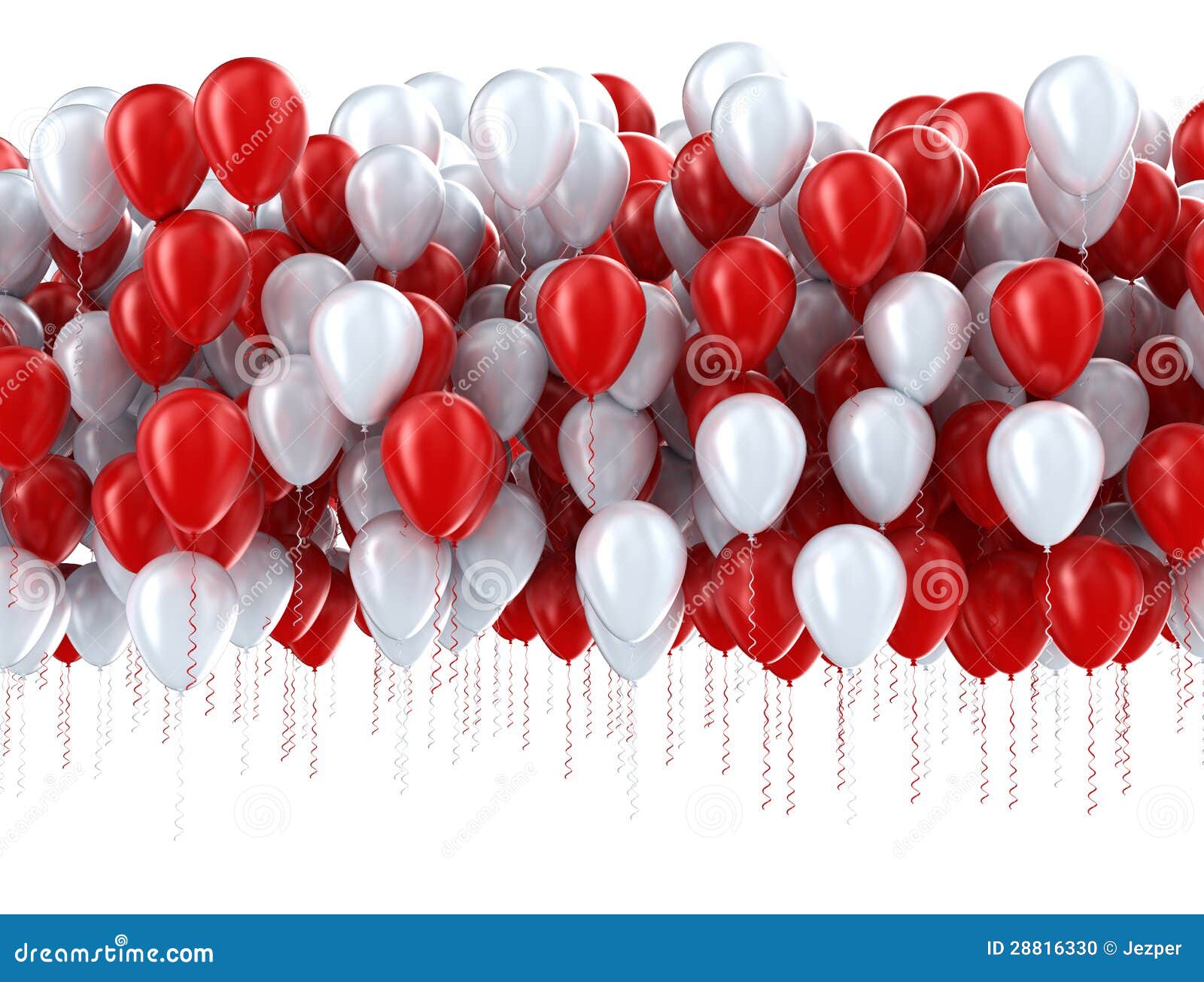 Ballons Rouges Et Blancs De Réception Photo stock - Image: 28816330