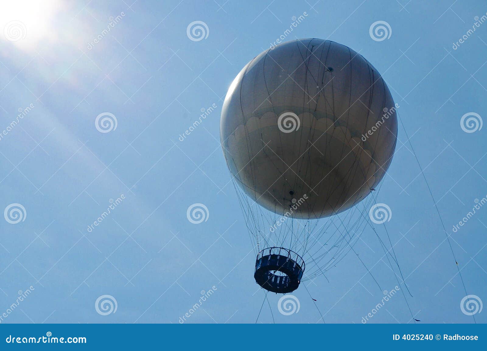 Balloon stock photo. Image of blue, balloon, tethered - 4025240
