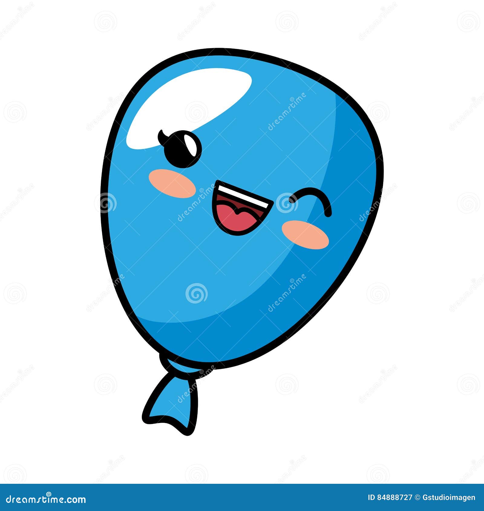 Balloon Air Party Character Stock Illustration - Illustration of ...