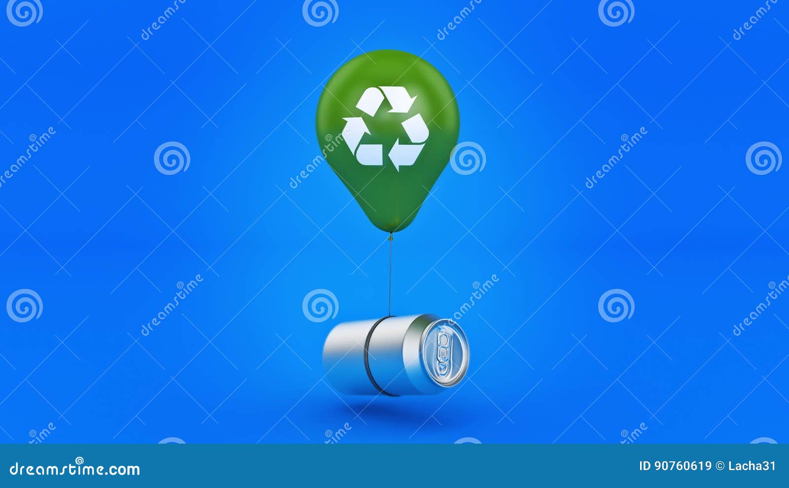Balloon Aluminum Can. Recycling Concept Stock Illustration ...