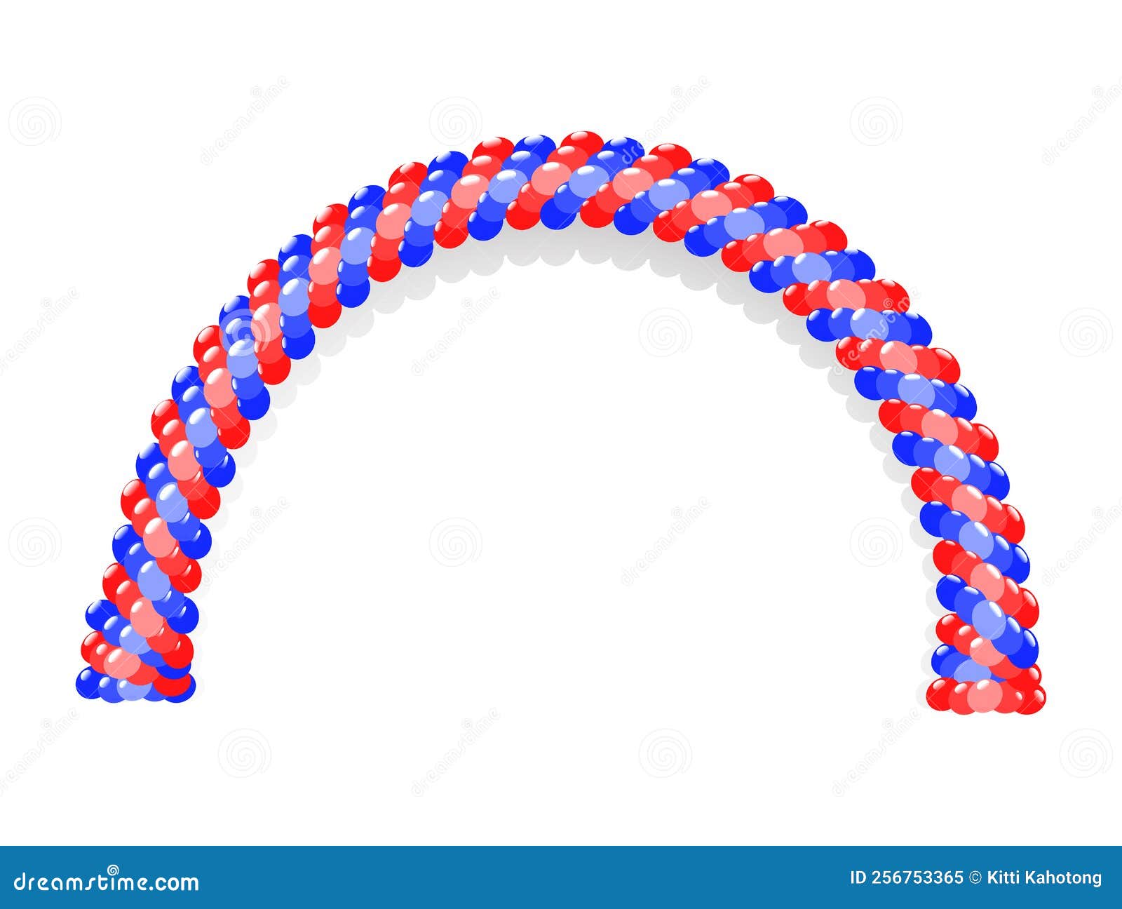 Balloon Arches Cartoon Vector Design Elements Stock Illustration ...