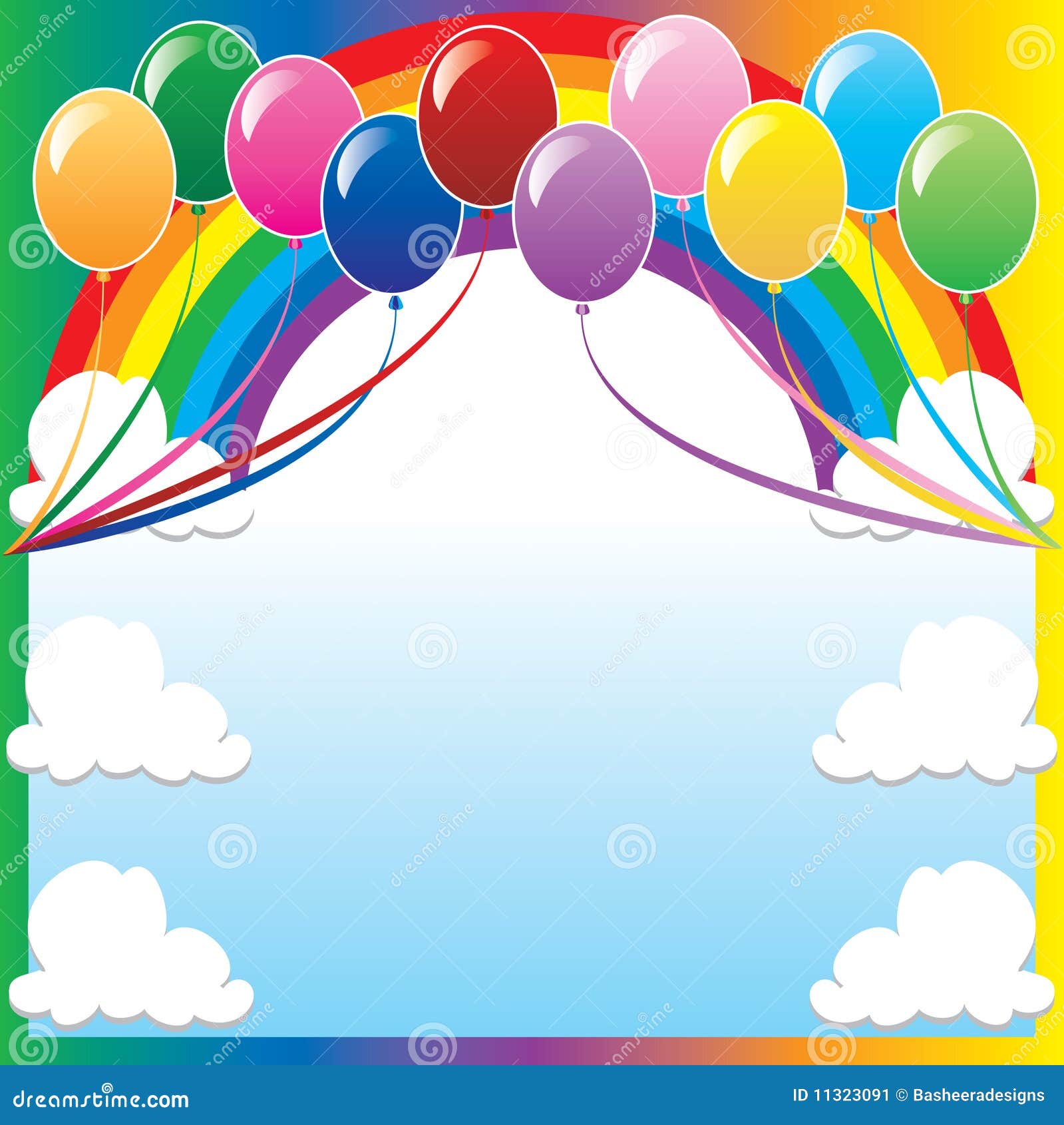 Balloon Background 6 stock vector. Illustration of blue - 11323091