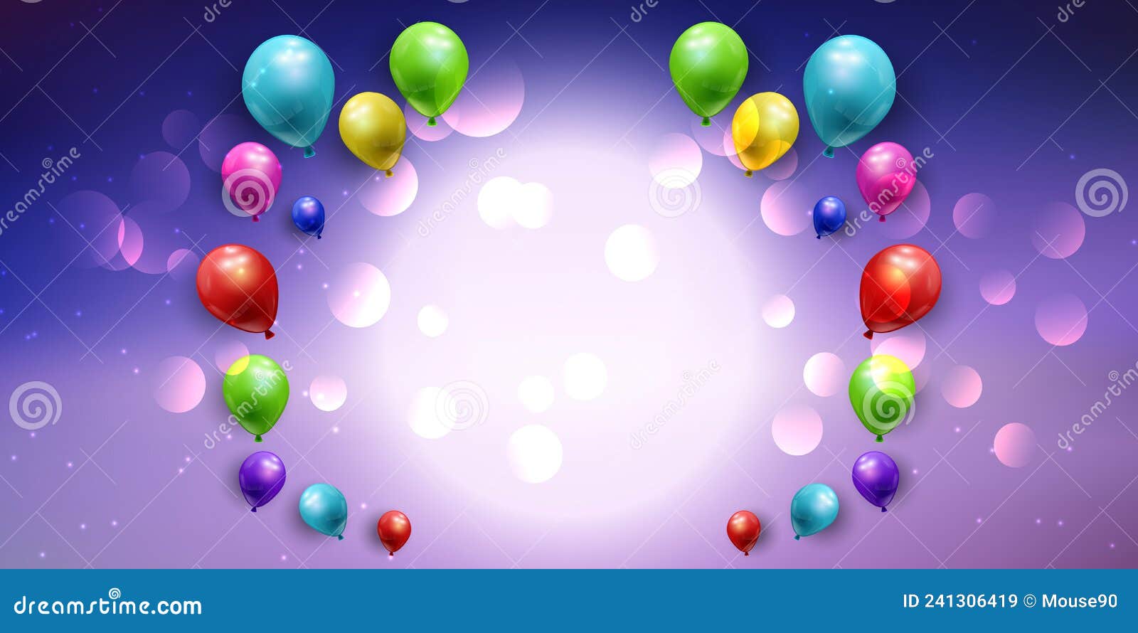 Balloon banner stock vector. Illustration of banner - 241306419
