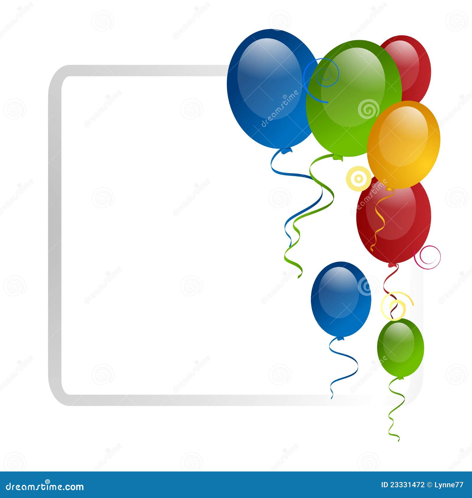 Balloon Border Stock Photography - Image: 23331472