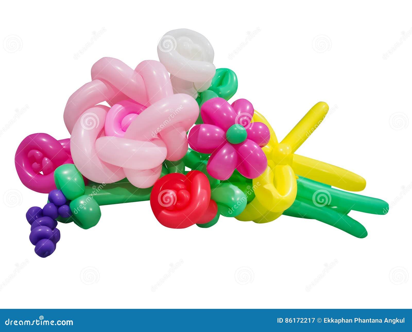 Balloon Bouquets isolated stock image. Image of ribbon - 86172217
