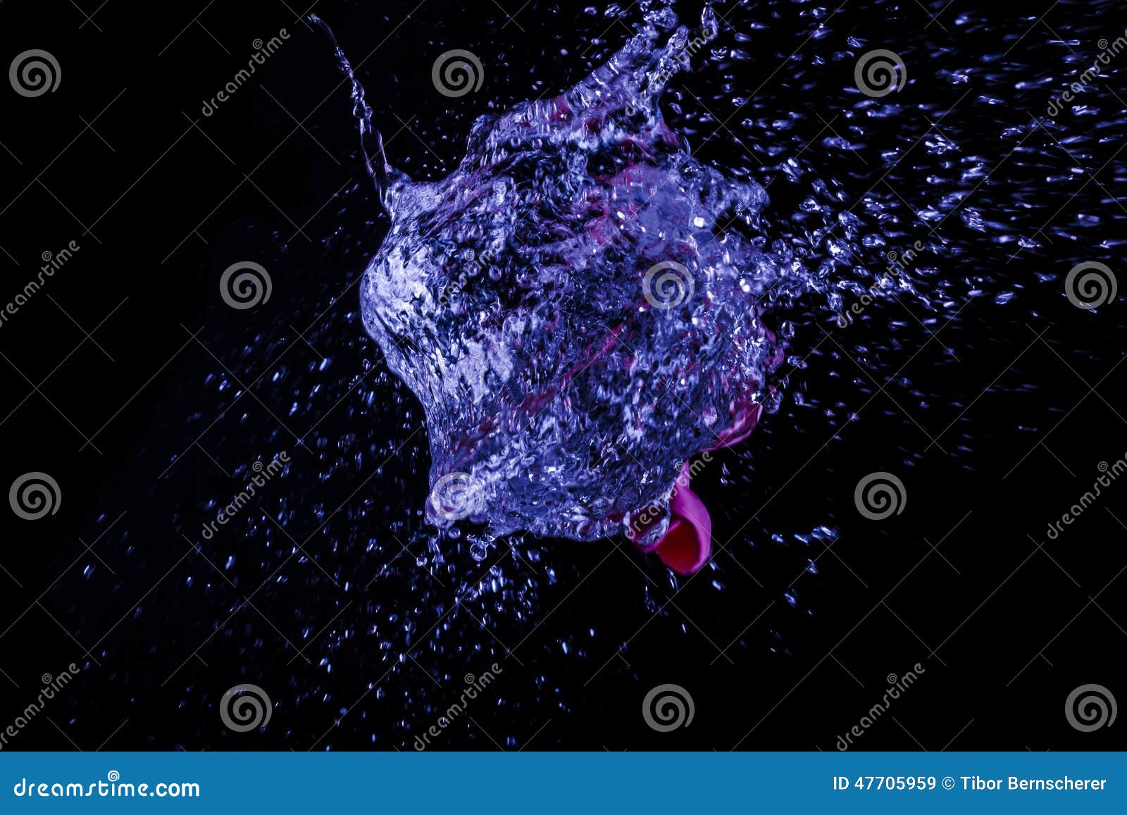 Balloon Burst stock image. Image of needle, balloon, blue - 47705959