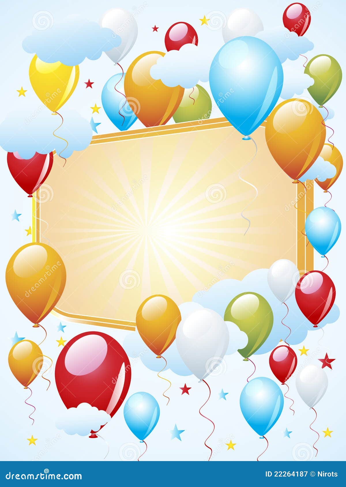Balloon celebration stock illustration. Illustration of happy - 22264187
