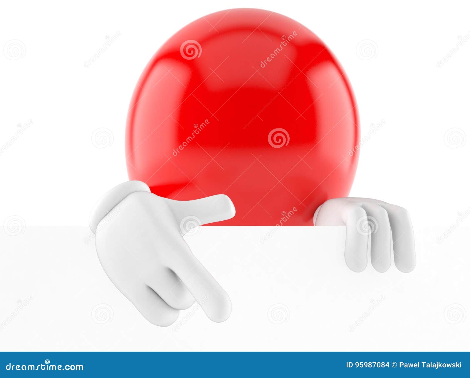 Balloon character stock illustration. Illustration of point - 95987084