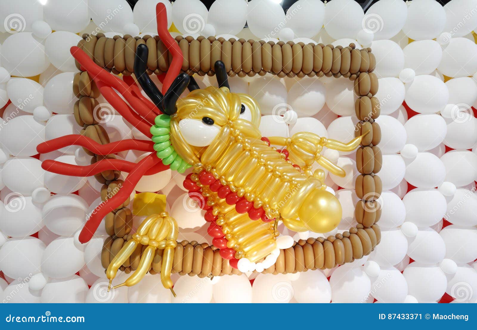 Balloon chinese dragon stock image. Image of birthday - 87433371