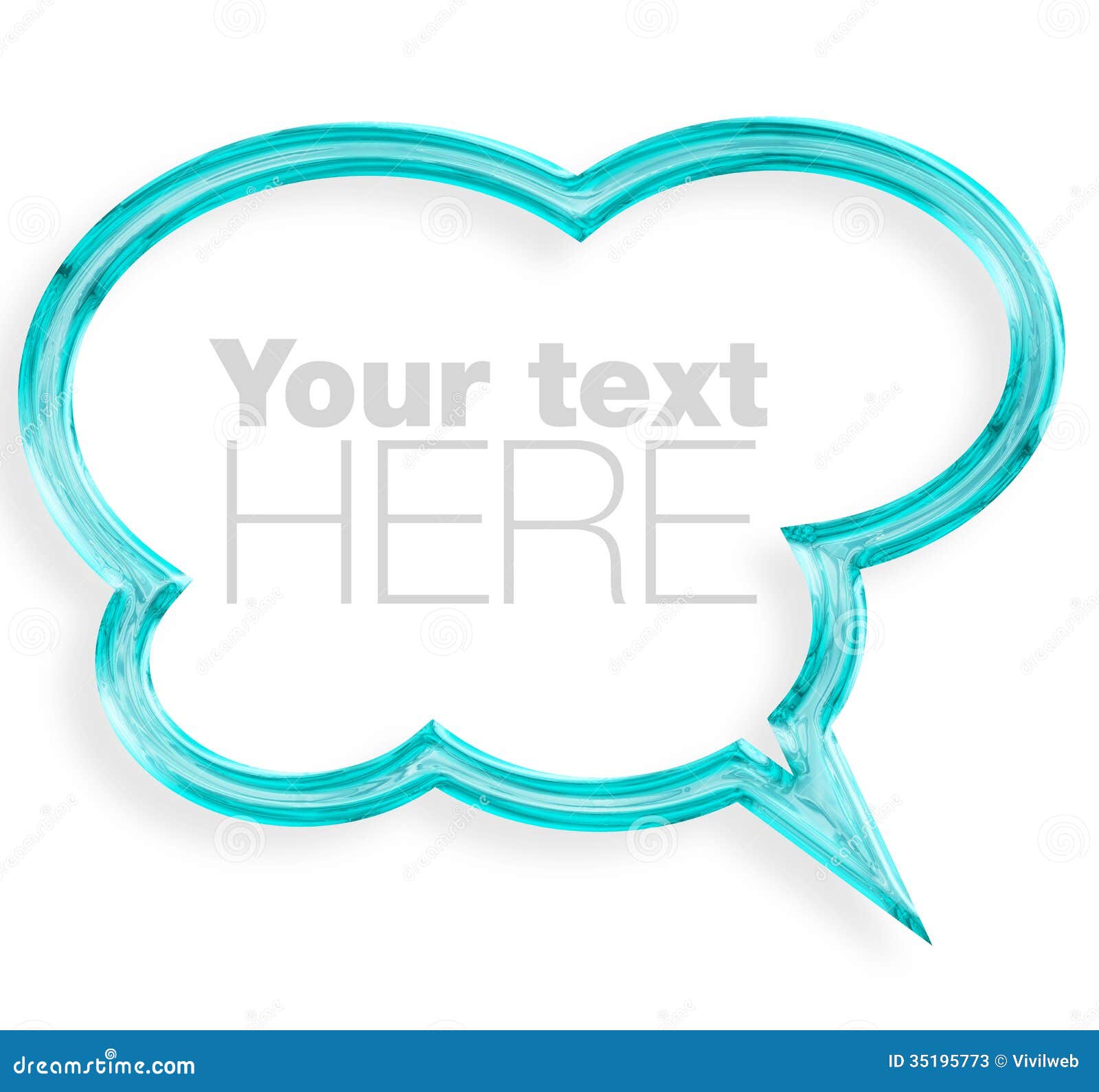 Balloon cloud shaped stock illustration. Illustration of icon - 35195773