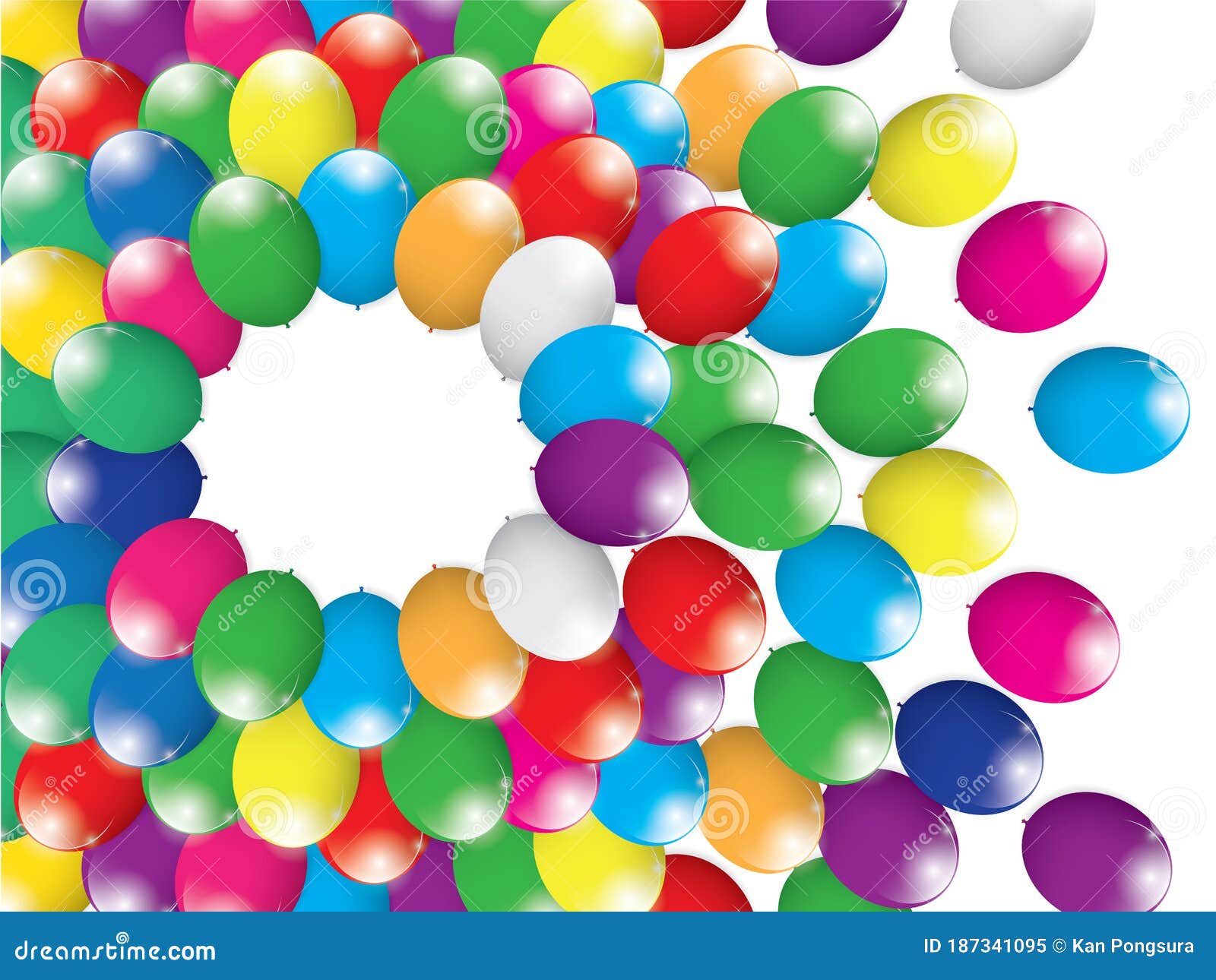 Colorful Balloon Abstract Background Vector Design Stock Vector ...