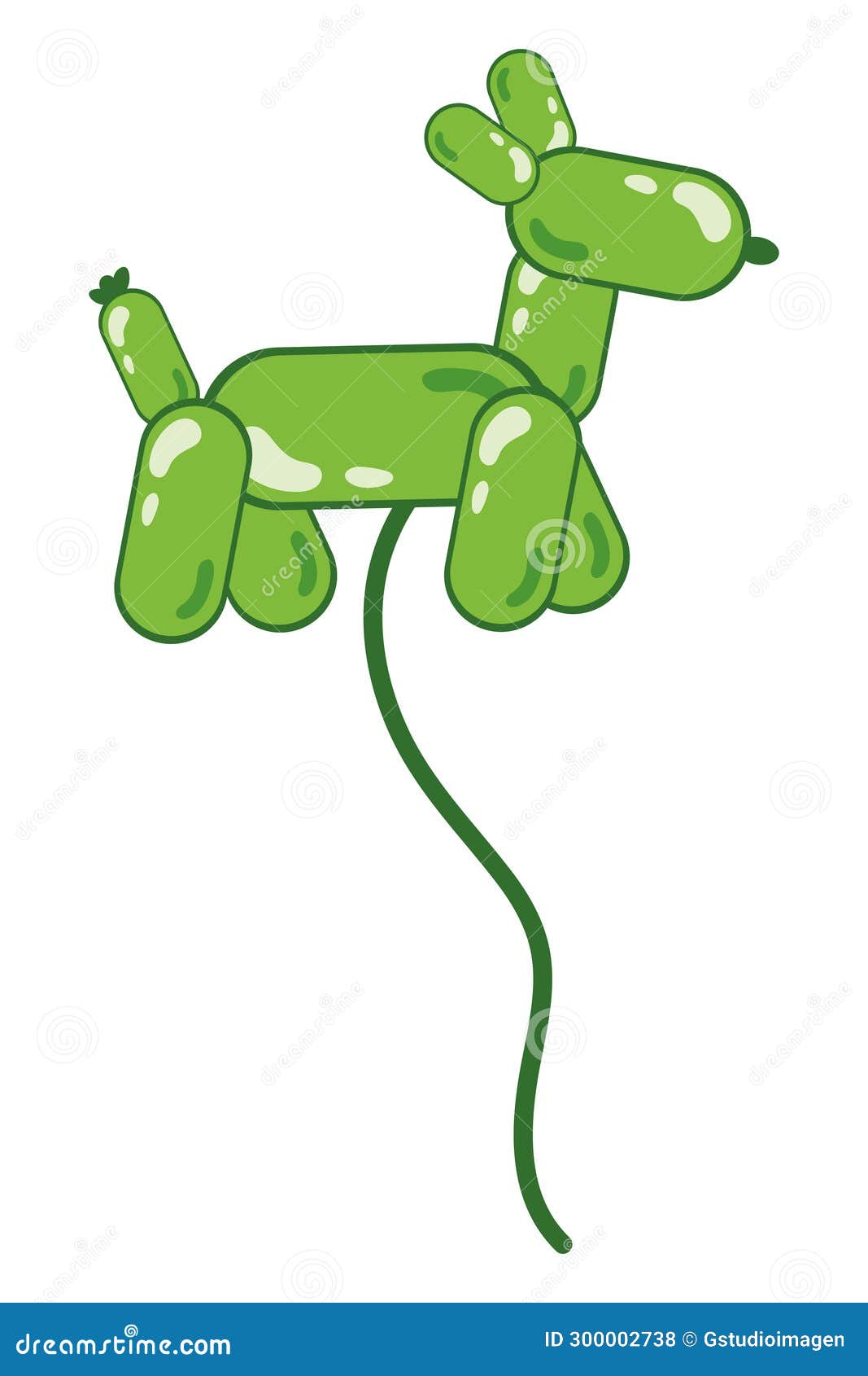 Balloon in dog shape stock illustration. Illustration of vector - 300002738